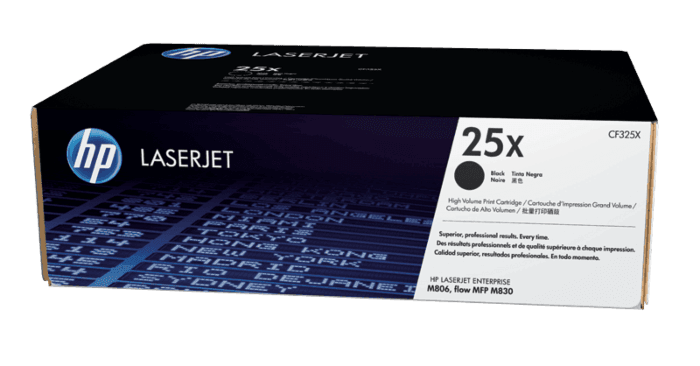 HP 25X High Yield Black Original LaserJet Toner Cartridge (CF325X ...